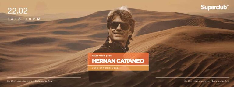 Hernán Cattaneo en Lima 2025 – Tu Entrada